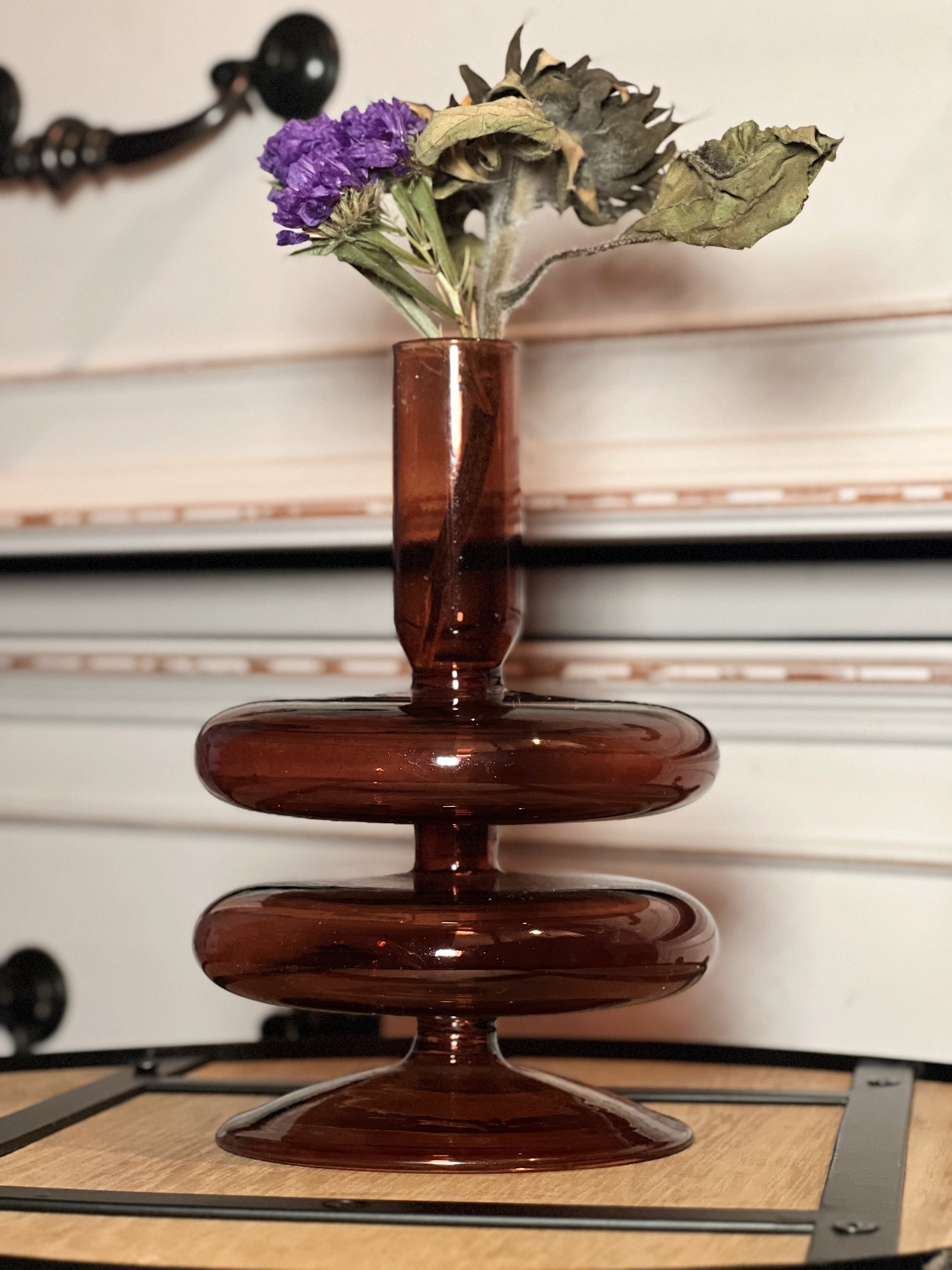 Double Decker Modern Glass Vase – Secret Scents of Ella™